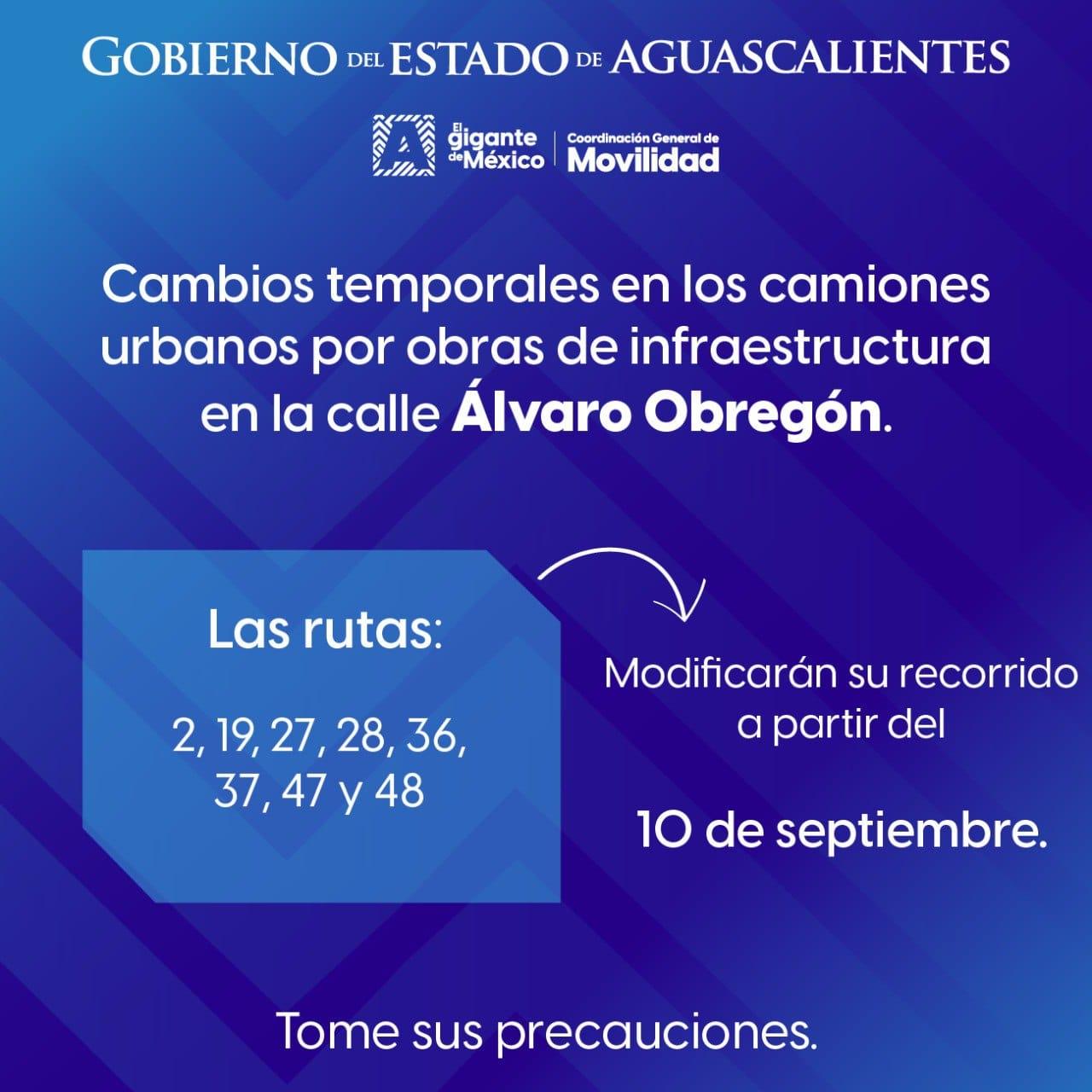 Cambio de Rutas en el Transporte Público
